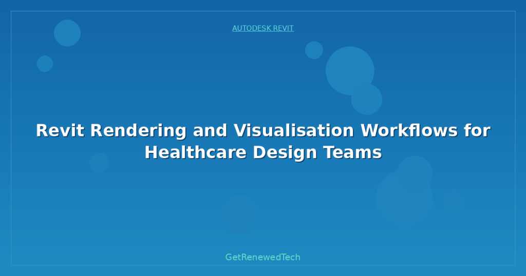 Revit Rendering and Visualisation Workflows for Healthcare Design Teams ...